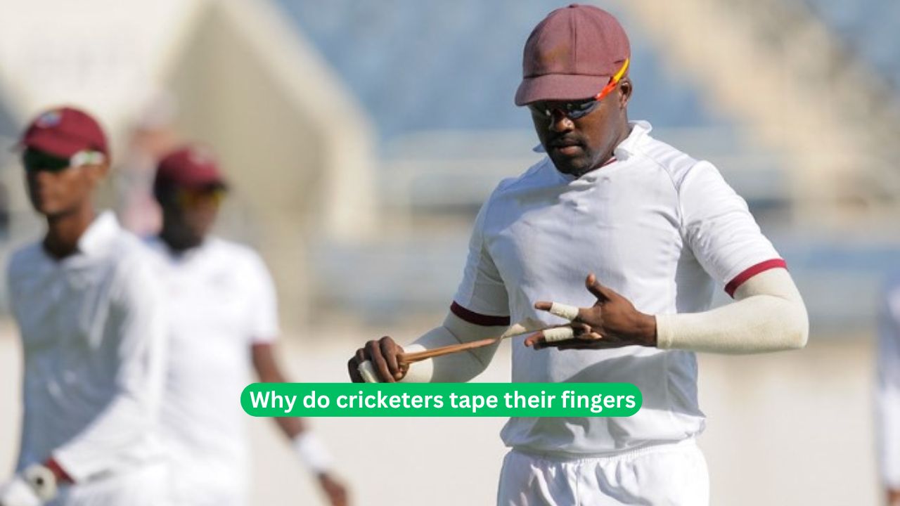 Why do cricketers tape their fingers