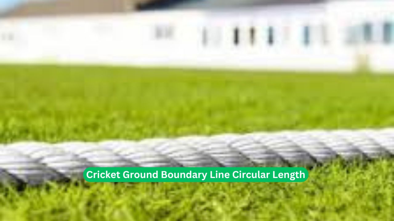 Cricket Ground Boundary Line Circular Length