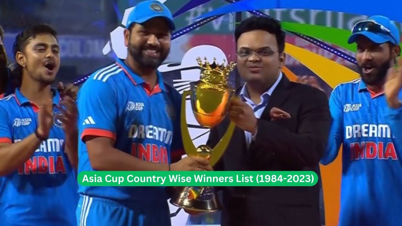 Asia Cup Country Wise Winners List (1984-2023)